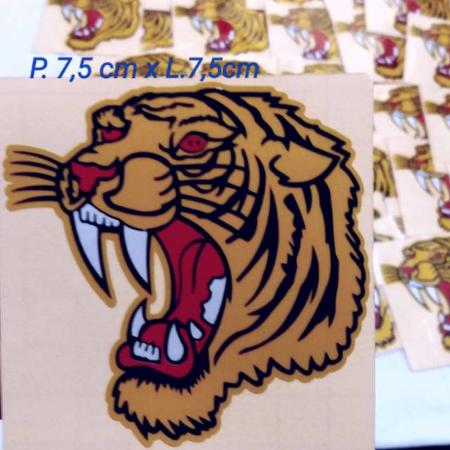 Jual sticker harimau sticker kepala harimau cutting | Shopee Indonesia