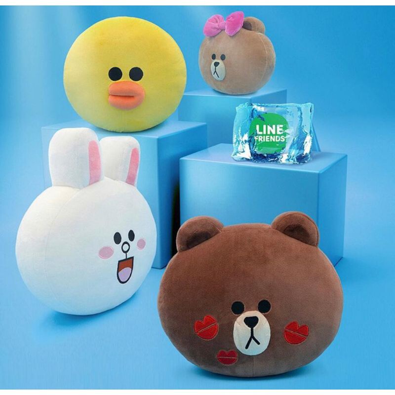 Jual Bantal peluk/ bantal Boneka sandaran headrest cony brown line ...