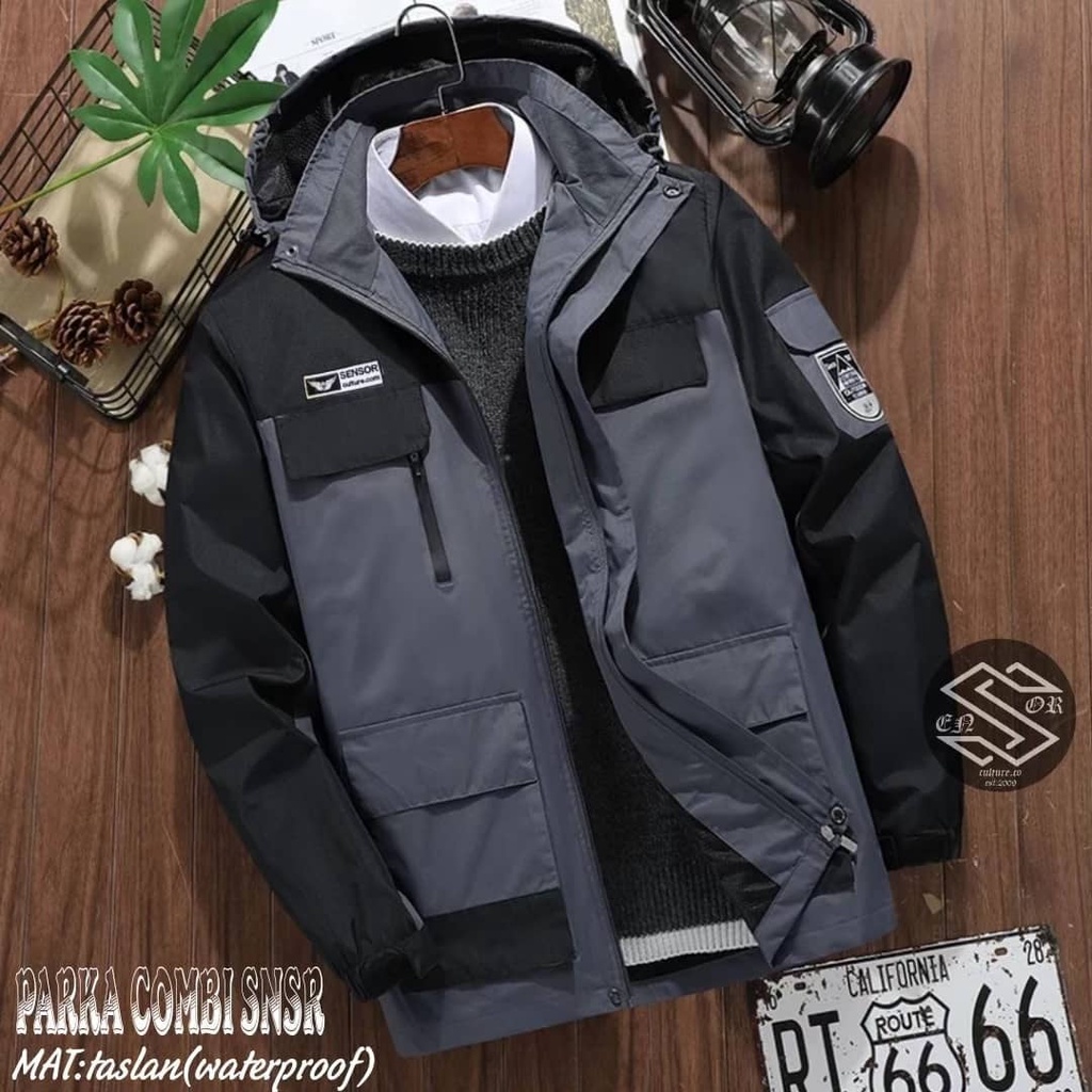 Jual Parka combi outdoor / jaket parka pria /jaket parasut / jaket pria ...