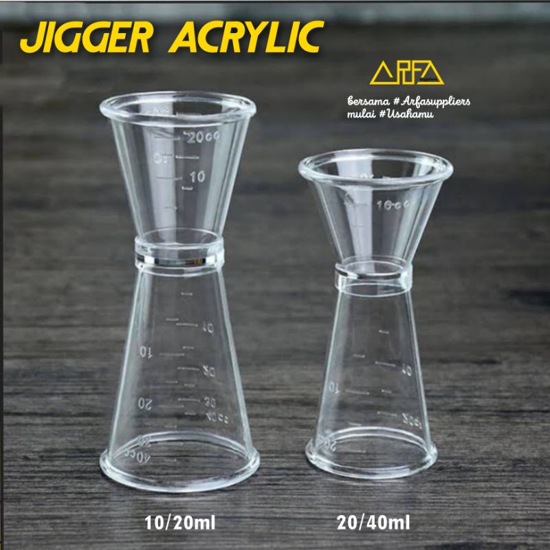 Jual Jigger Acrylic 10/20ml dan 20/40ml | Shopee Indonesia