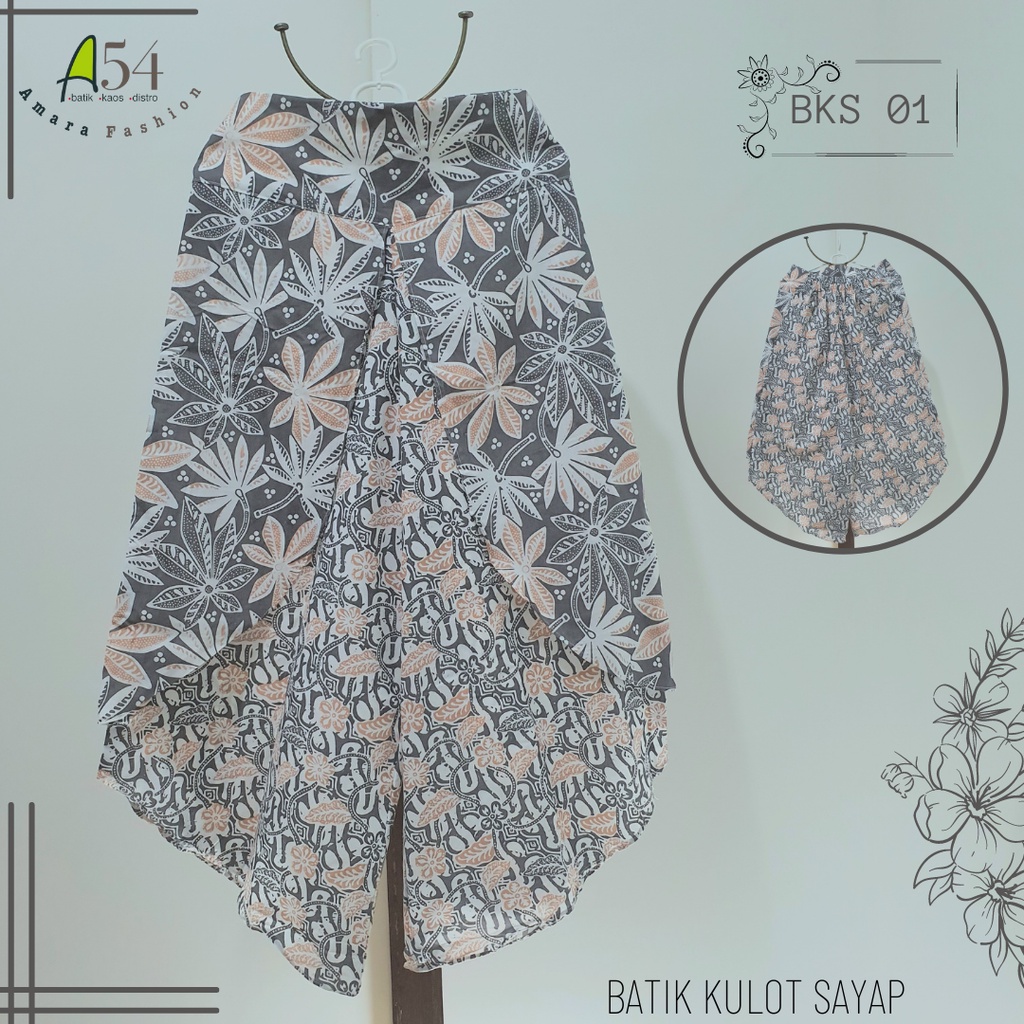 Jual Celana Batik Kulot Sayap Kasual | Shopee Indonesia