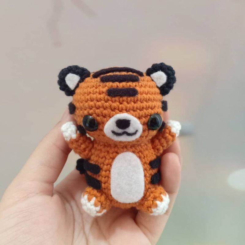 Jual Boneka rajut Macan / Tiger amigurumi / crochet doll / boneka imlek ...