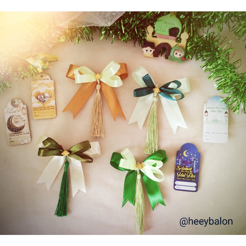 Jual Free Hang Tag Lebaran/Pita Lebaran/Tag Lebaran/Pita Hampers/Pita ...
