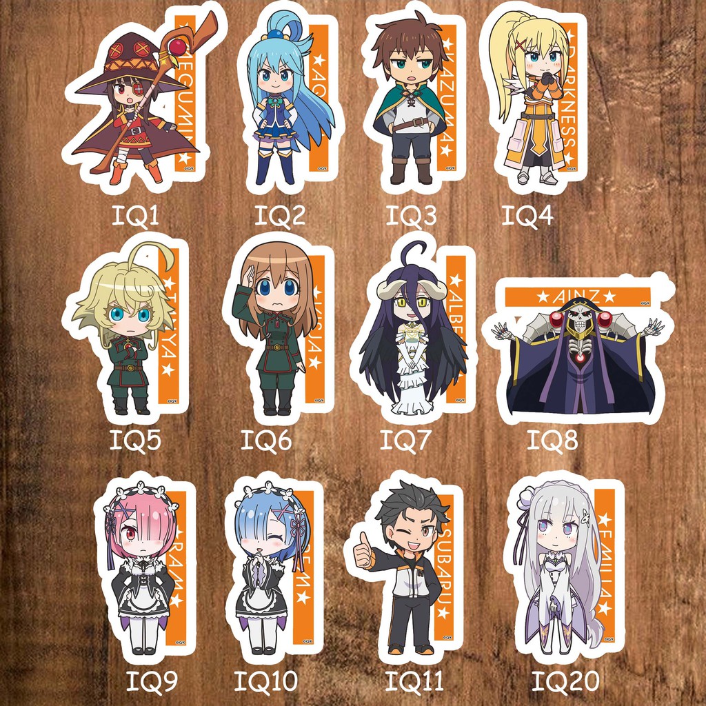 Jual stiker sticker anime lengkap isekai quartet seri 1 | Shopee Indonesia