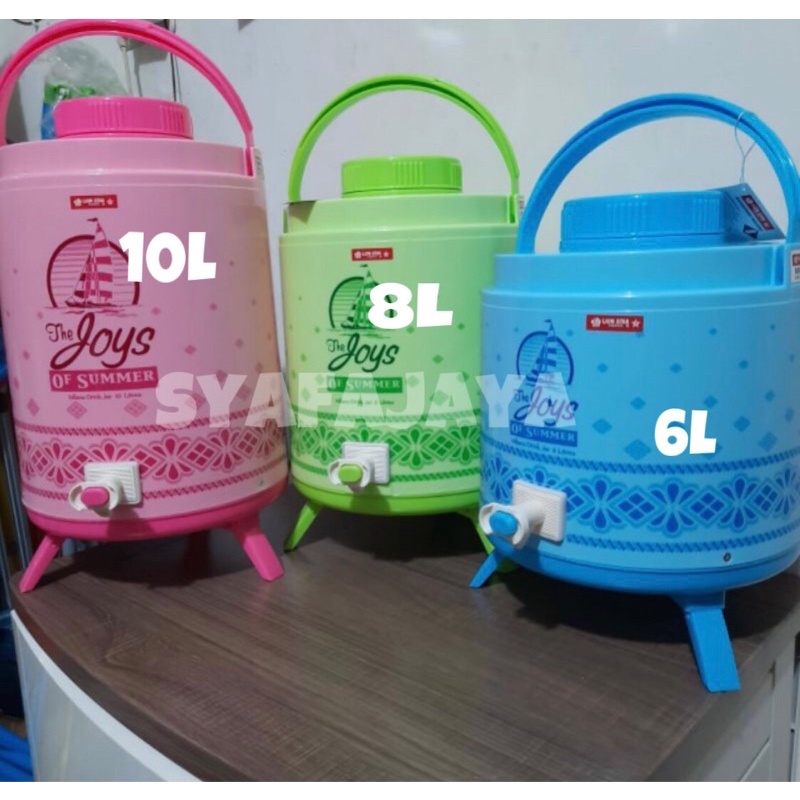 Jual Tempat Air Isi Ulang/ Dispenser Milano Drink Jar 8 Liter Lion star | Shopee Indonesia