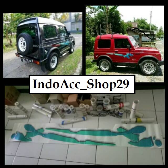 Jual Sticker Stiker Striping List Body Katana New Lama katana Gx Dx Bri 4x2 4x4 Long Short jimny ...