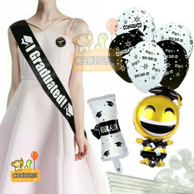 Jual Paket Dekorasi Hiasan Balon Graduation / Sarjana / Wisuda ...