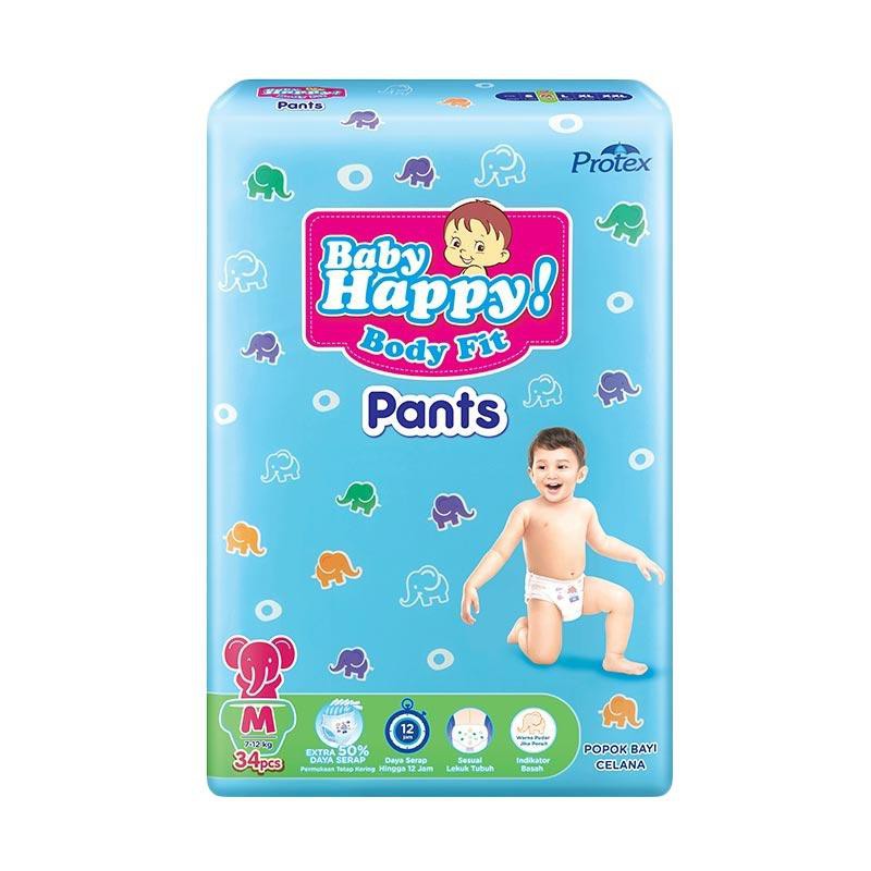 Jual Baby Happy Diapers Pants Popok Bayi M34 + 6 | Shopee Indonesia