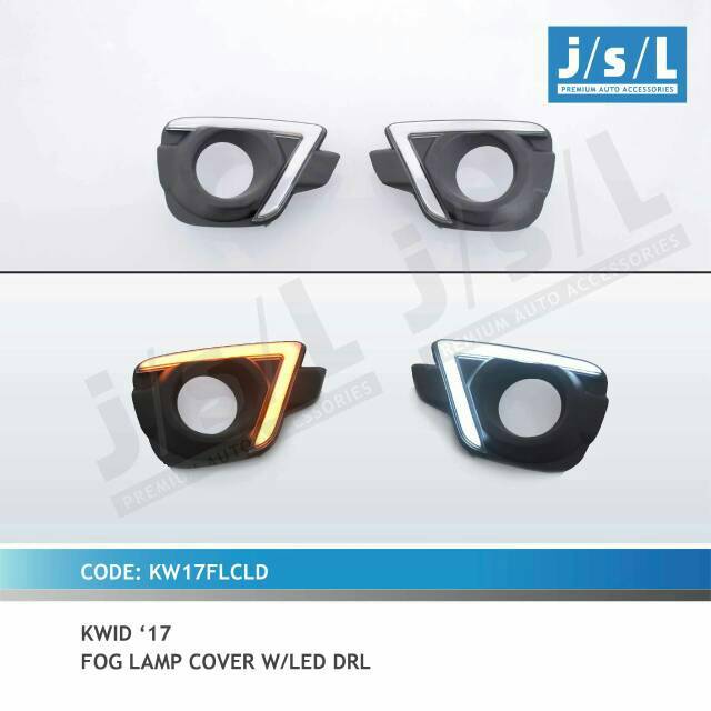 Jual KWID Foglamp Cover With Lamp DRL Led DRL Cover Foglamp Renault ...