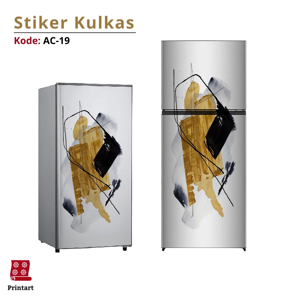 Jual Stiker kulkas 1 pintu dan Stiker Kulkas 2 pintu Aesthetic Kode AC ...