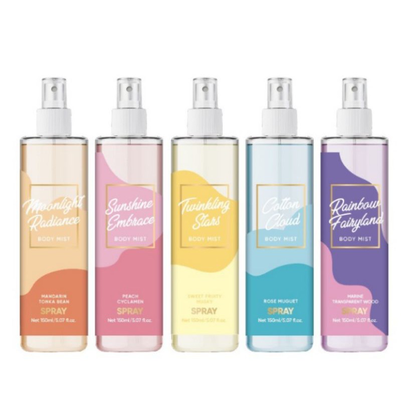 Jual MINISO BODY MIST 150 ml / SUNSHINE EMBRACE/ MOONLIGHT RADIANCE ...