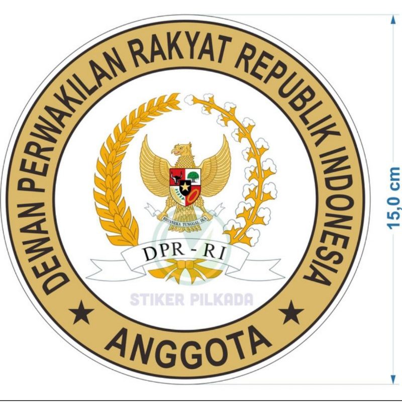 Jual STIKER DPR / DPD / MPR RI 15X15CM | Shopee Indonesia
