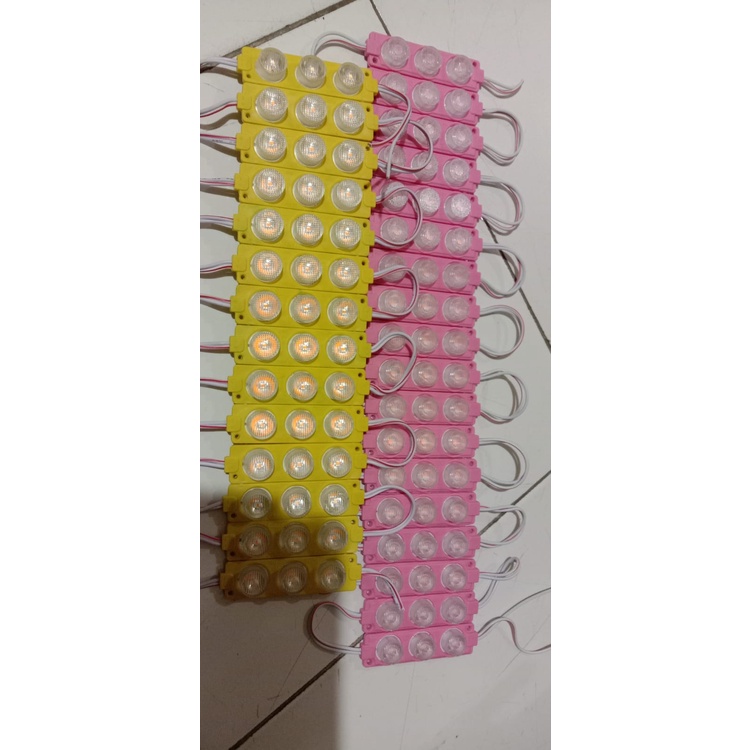 Jual Termurah Lampu LED Modul 3 MATA BESAR ikan Lensa 3W 12V LED Module ...