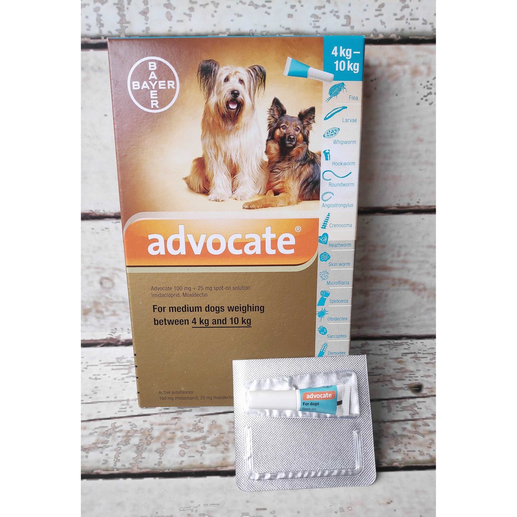 Jual Obat Kutu Anjing Advocate (4kg-10kg) | Shopee Indonesia