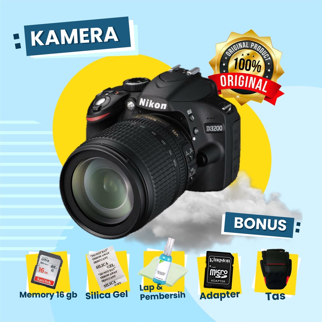 Jual Kamera Nikon D3200 Body Only kit Second Supoort Foto Dan Video Siap Pakai Dan Garansi ...
