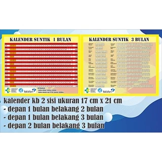 Jual Kalender KB 3 Bulan Terlengkap & Harga Terbaru Maret 2026 | Shopee ...