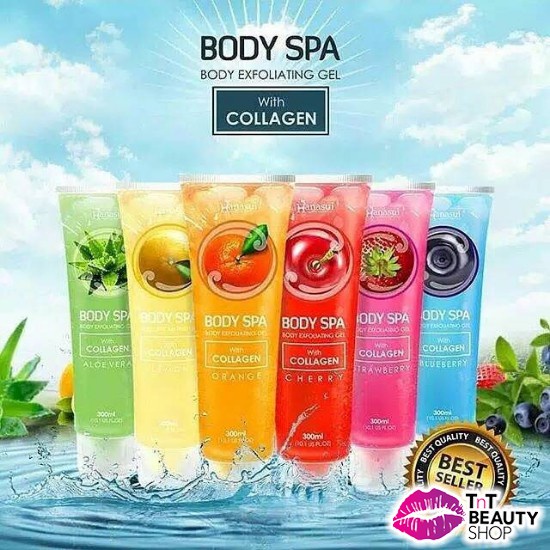 Jual Hanasui Body Spa Body Exfoliating Gel Series 300 ml Gel Pembersih Perontok Daki Tubuh Badan ...