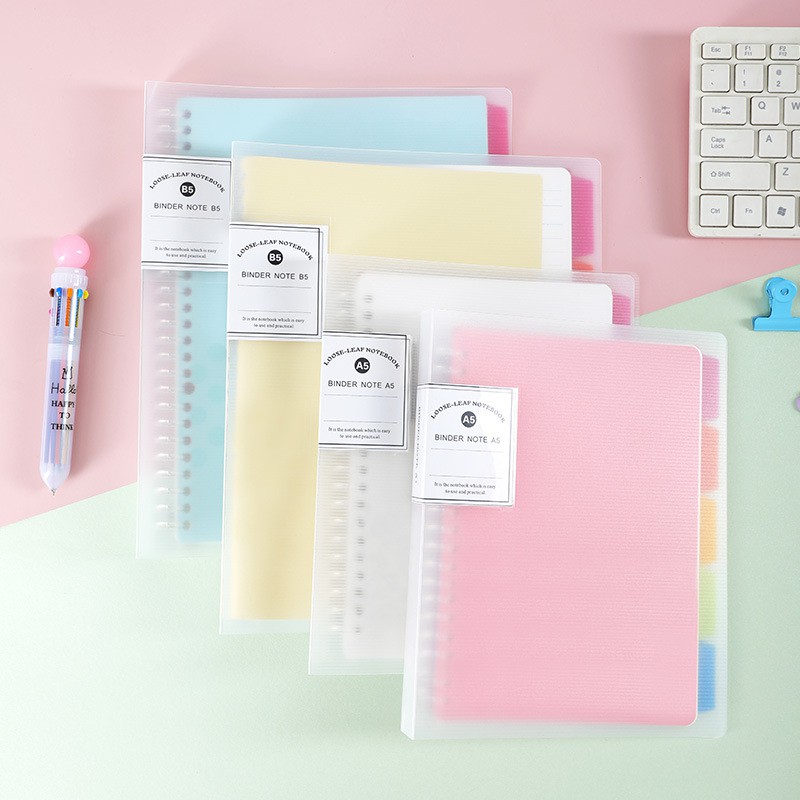 Jual Binder A5/B5 Cover Berwarna Transparan Plastik Tebal Include ...