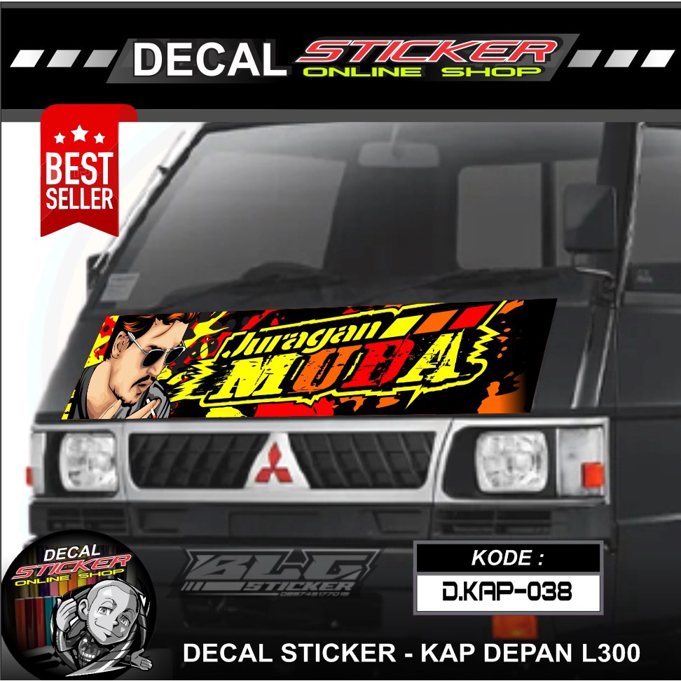 Jual STIKER MOBIL L300 CARRY FUTURA T120SS DECAL PRINT KAP DEPAN ...