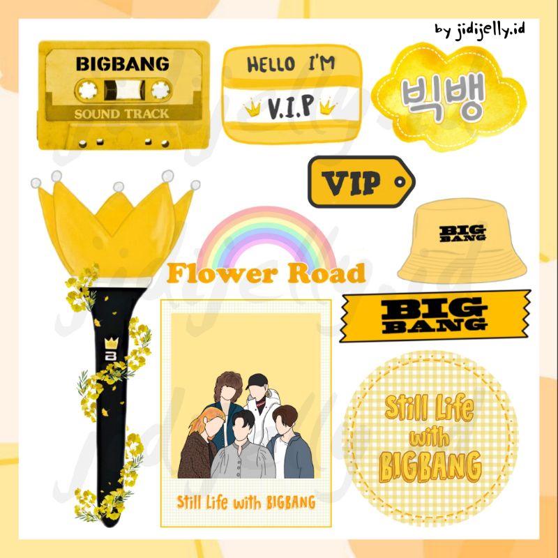 Jual Sticker BIGBANG Versi 2 (10pcs) | Stiker Kpop Vinyl Anti Air ...