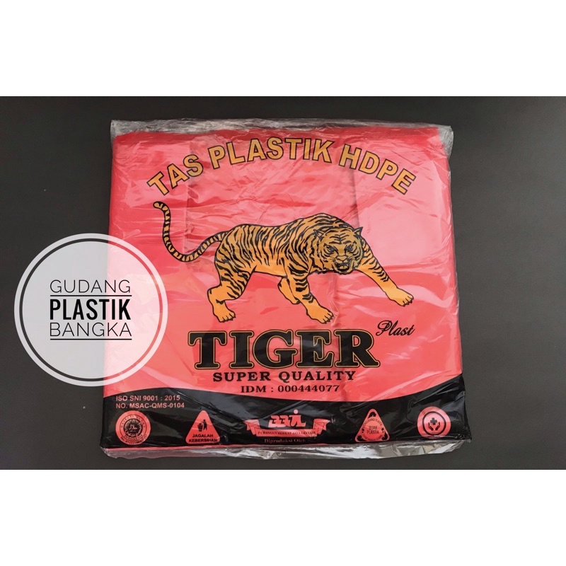 Jual PLASTIK TIGER MERAH HDPE UKURAN 35 & 40 | Shopee Indonesia