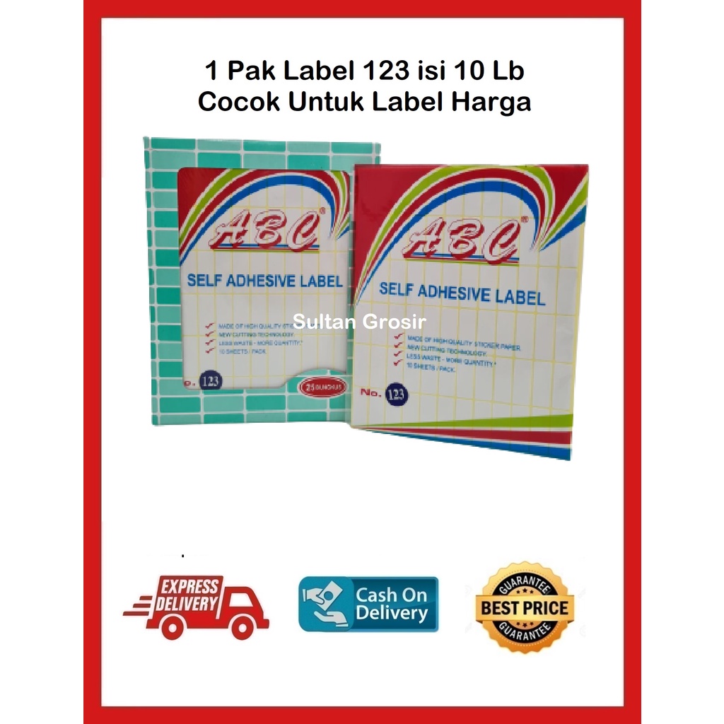 Jual LABEL ABC 123 STIKER LABEL ADHESIVE LABEL UNDANGAN | Shopee Indonesia