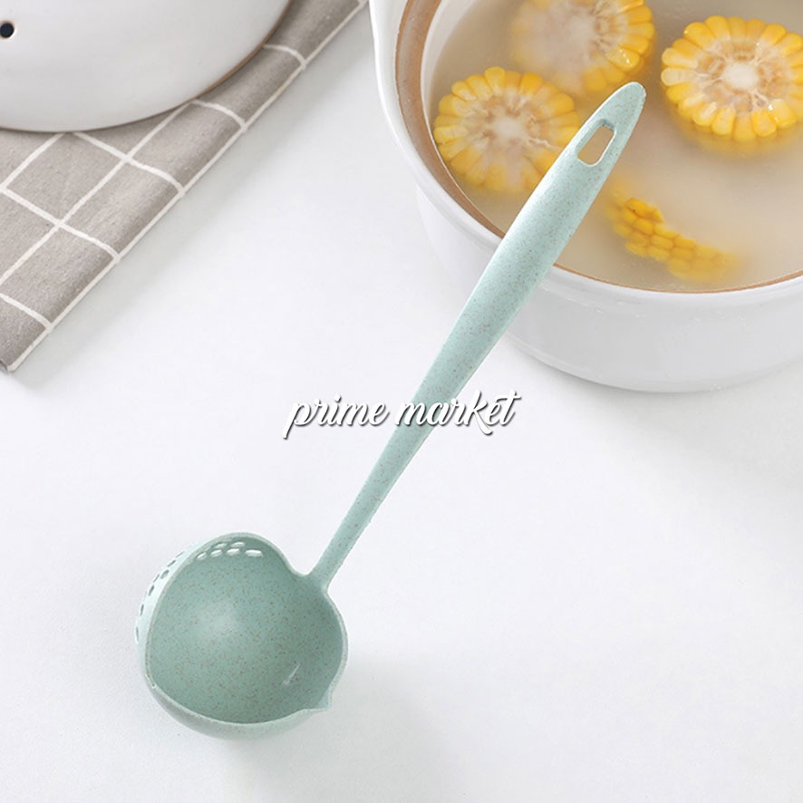 Jual Centong Sayur & Tirisan Wheat Straw / Sendok Sayur Sup Saringan ...