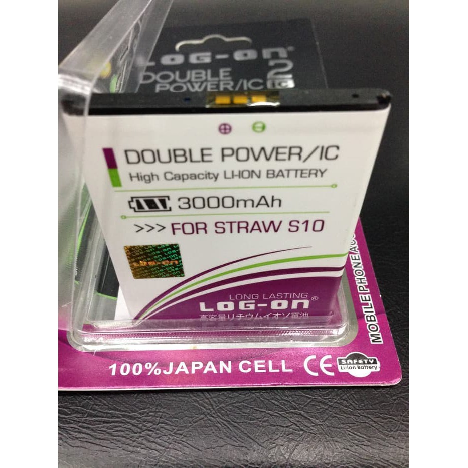 Jual Battery/Baterai/Batre Stawberry S10 Original Log On Double Power | Shopee Indonesia