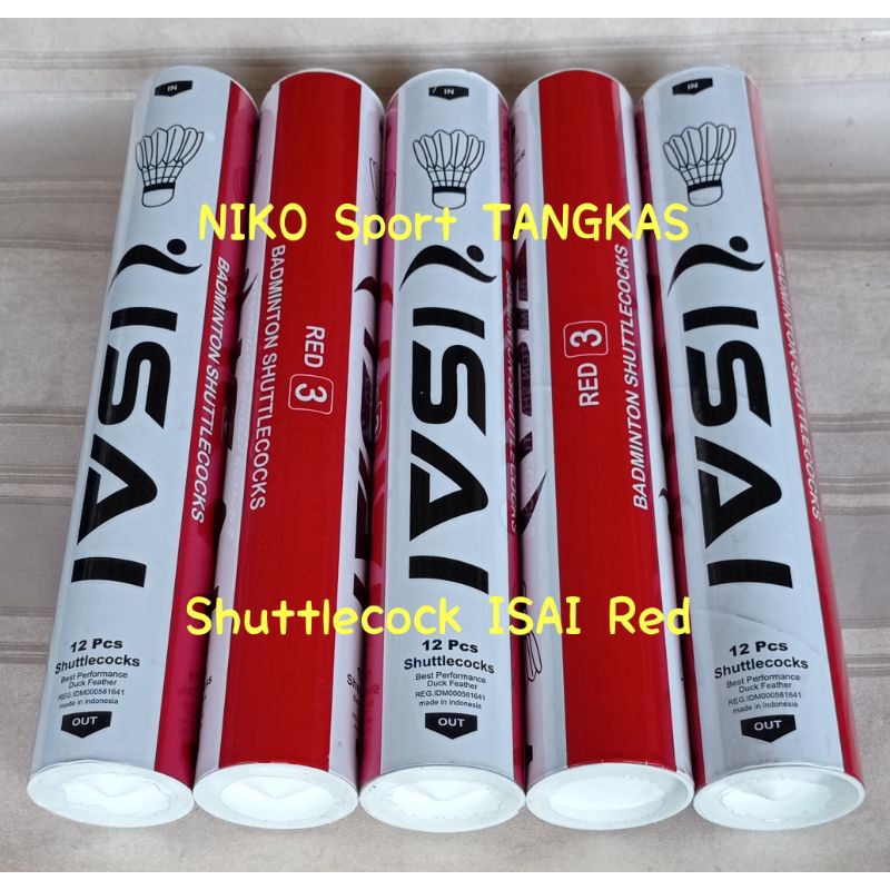 Jual Shuttlecock ISAI Merah | Shopee Indonesia