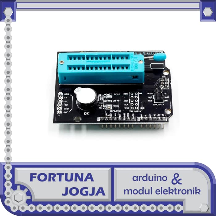 Jual AVR ISP Shield Burning Bootloader Programmer Atmega328P for ...