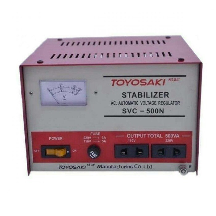 Jual Stabilizer SVC-500N Toyosaki 500 Watt ( Listrik Stabil 220V ...