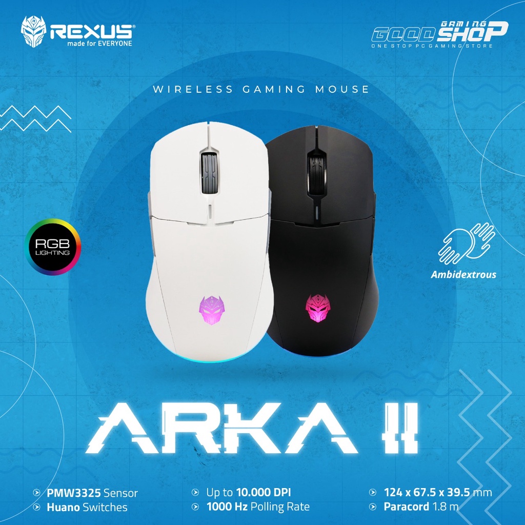 Jual Rexus Arka II / Arka 2 RX-107 Dual Connection - Wireless Gaming ...