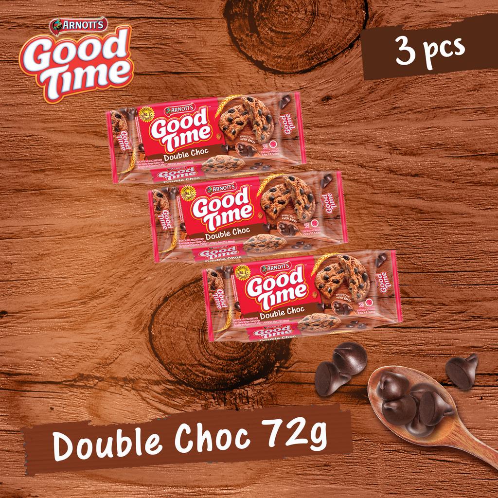 Jual Good Time Biskuit Double Choc 72 gr Triple pack | Shopee Indonesia