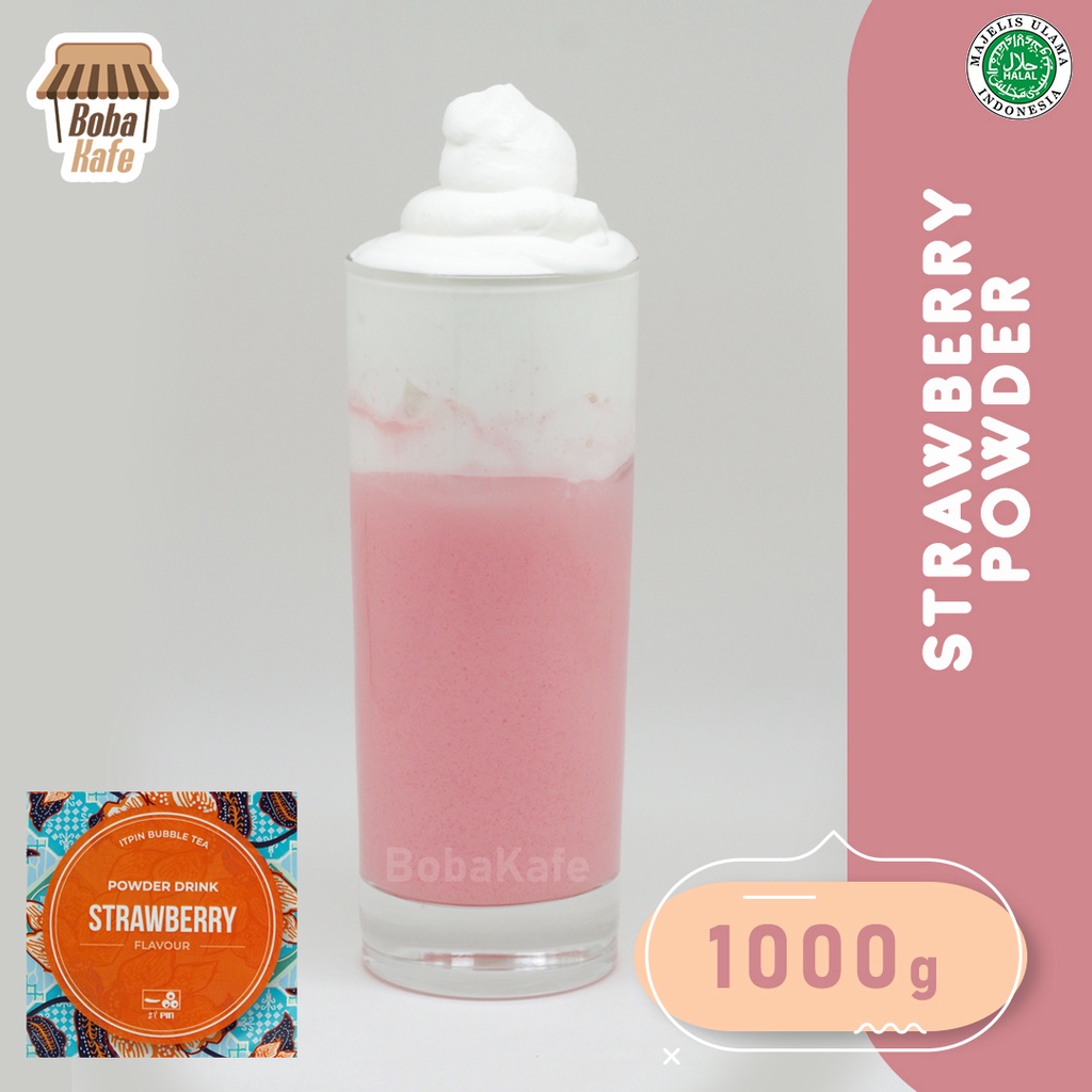 Jual Bubuk Minuman Rasa - Strawberry Milk Powder 1000gr (Merk ITPIN ...