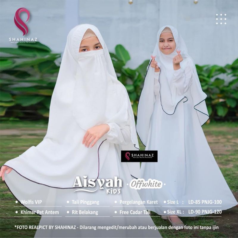 Jual Aisyah Kids By SHAHINAZ | Gamis Kids | Gamis Teen | Syar'i Set ...