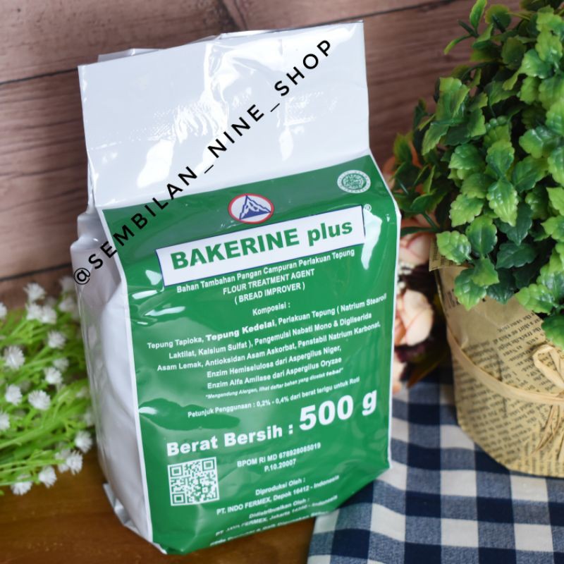 Jual BAKERINE PLUS Bread Improver 500 Gram Pengembang Roti | Shopee ...