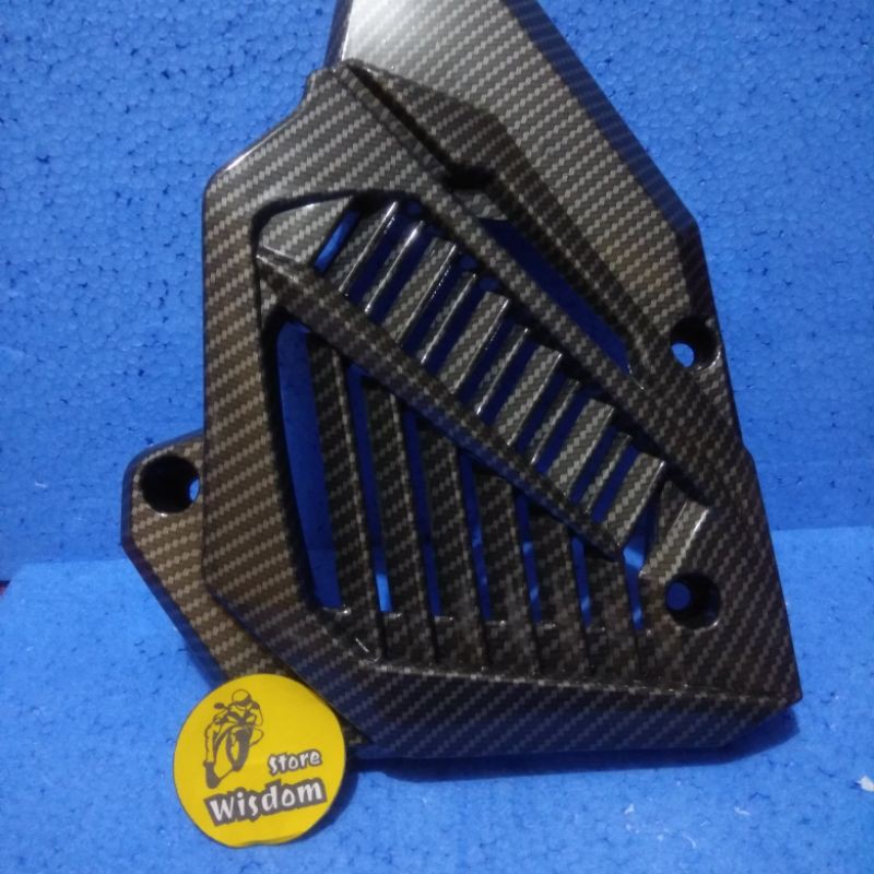 Jual Cover Radiator Vario 125 150 Carbon Fi tutup karbon led new old ...