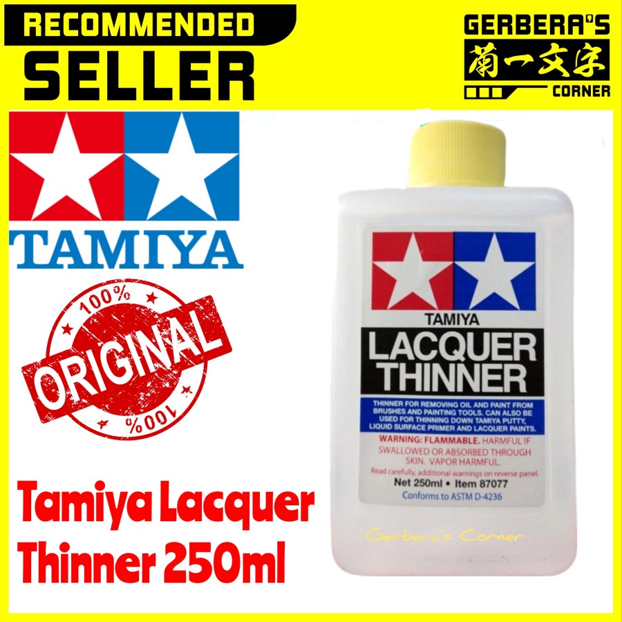 Jual Tamiya Lacquer Thinner 250ml Solvent Cat Airbrush Gundam Kit ...