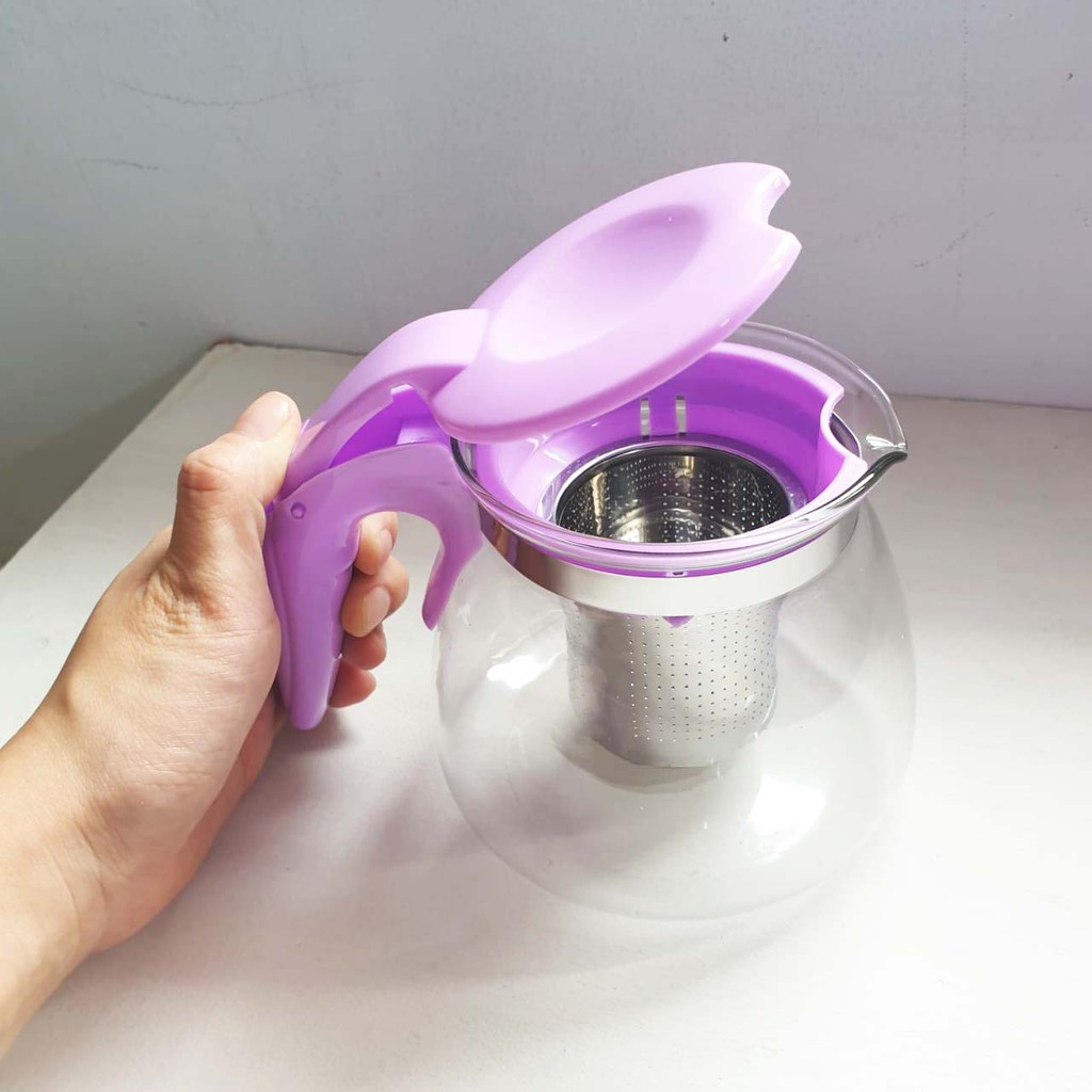 Jual Teko Teh dengan Saringan / Poci kopi V60 dripper / Teapot / Poci ...