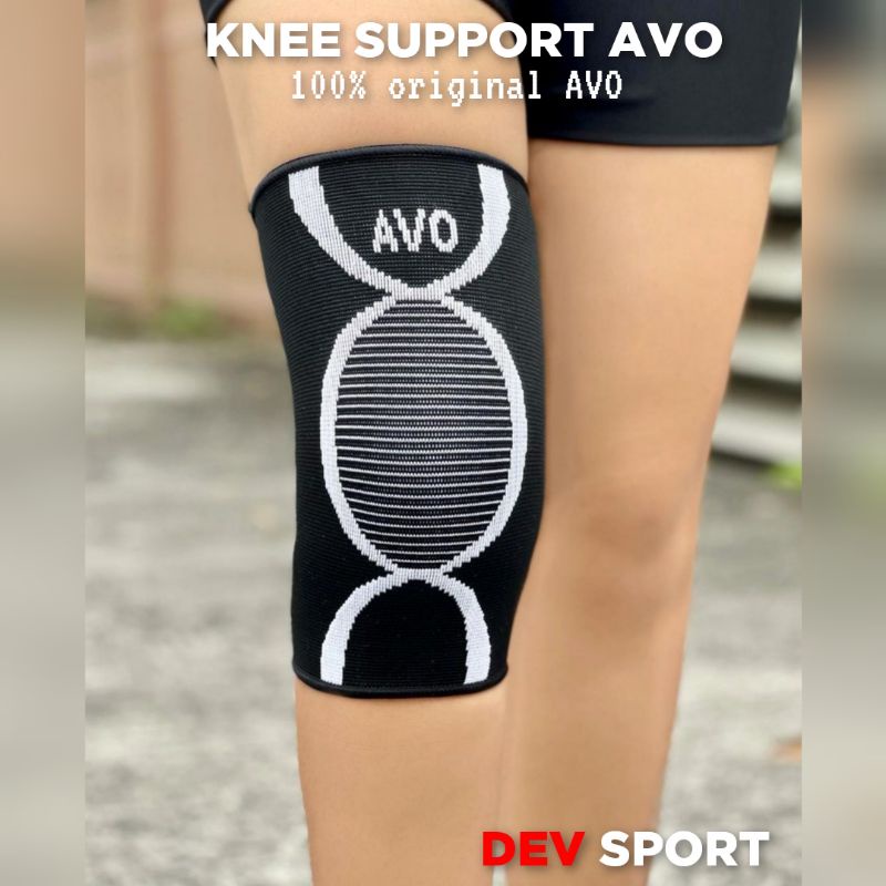 Jual KNEE Support Avo Original, Deker Lutut, Knee Band, Pelindung Lutut Olahraga Futsal Voli ...