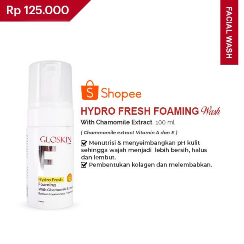 Jual Hydro fresh foaming Sabun untuk kulit kering / sensitif - Pembersih Wajah untuk kulit yang ...
