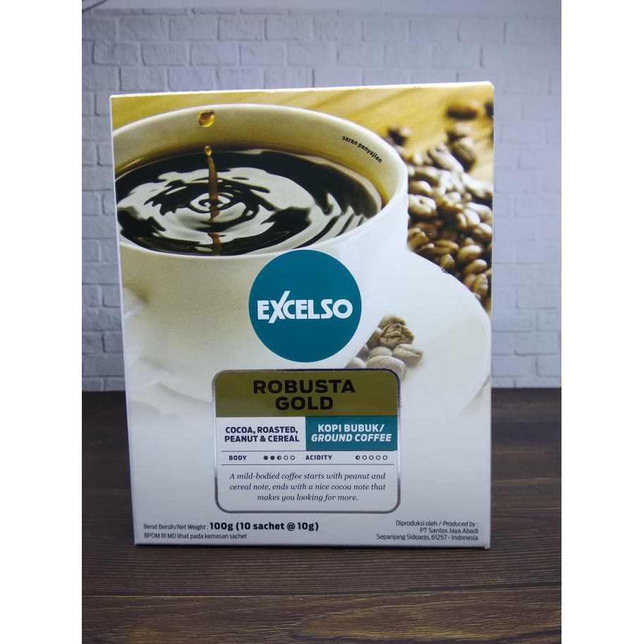 Jual EXCELSO ROBUSTA GOLD GROUND KEMASAN SACHET | Shopee Indonesia