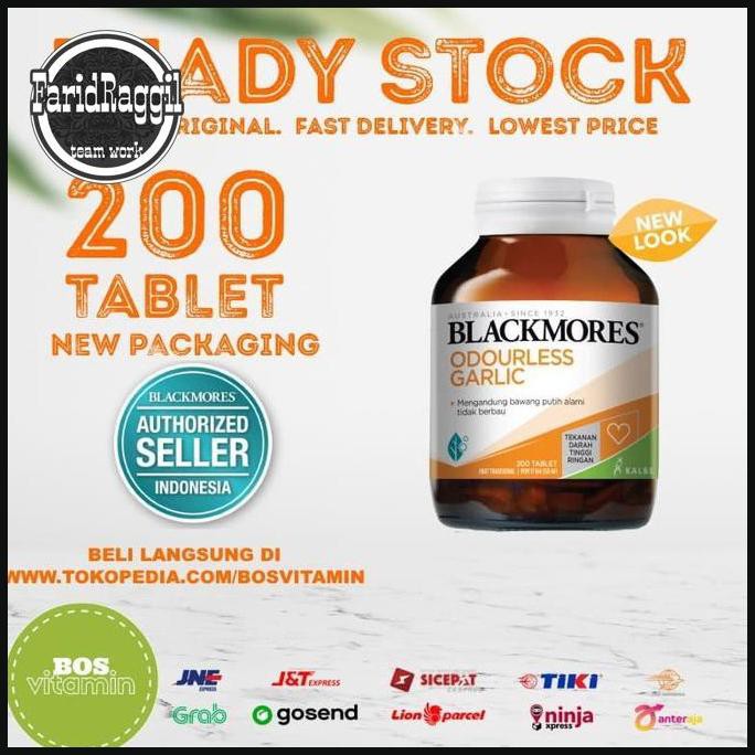 Jual Blackmores Odourless Garlic BPOM Kalbe 200 Tablet (Imun ...