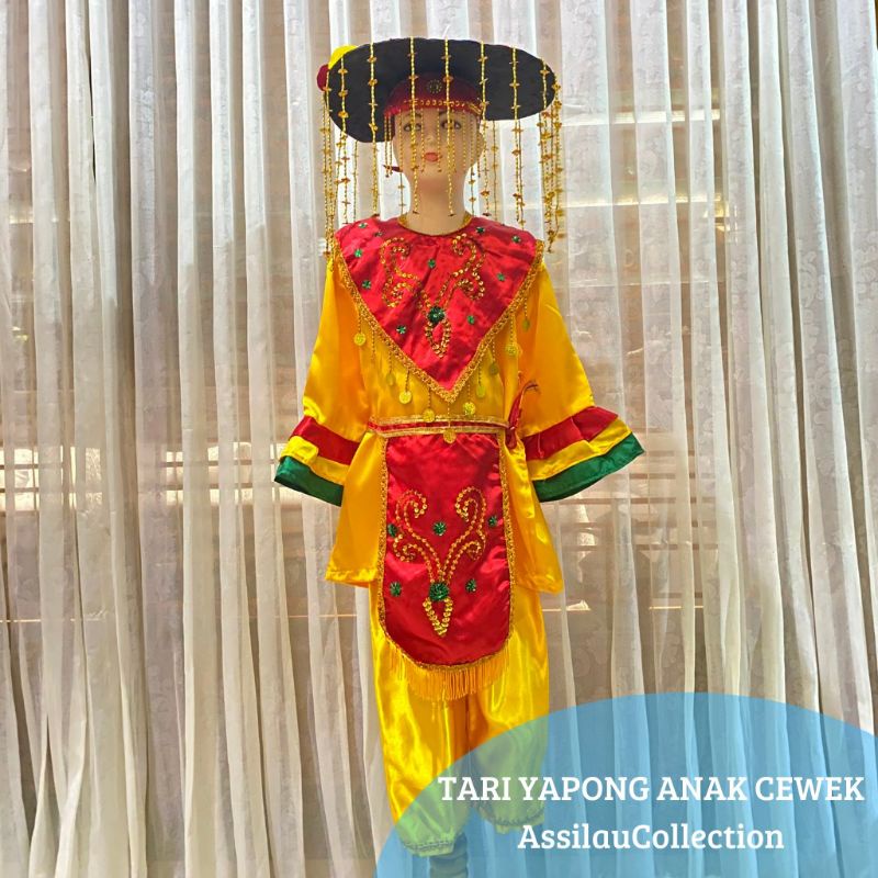 Jual baju adat tradisional tari yapong betawi anak//pakaian adat ...