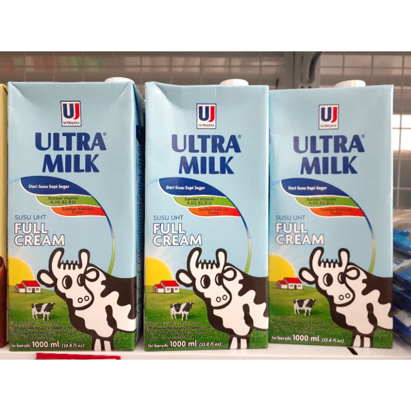 Jual Ultra Milk Full Cream 1 Liter/Susu Full Cream UHT | Shopee Indonesia