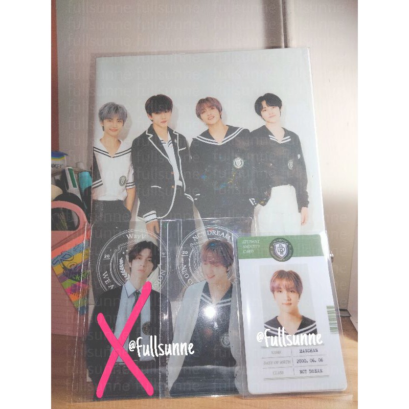 Jual [READ DESC!!!] Student ID Card B2S Kit Haechan NCT Dream, Bookmark ...