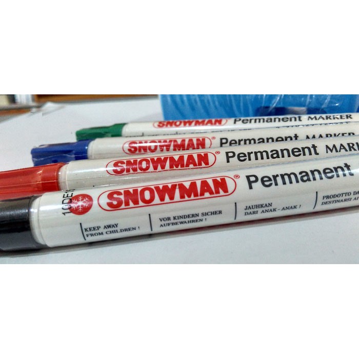 Jual Snowman Permanent Marker G-12 Spidol Permanen Satuan | Shopee ...