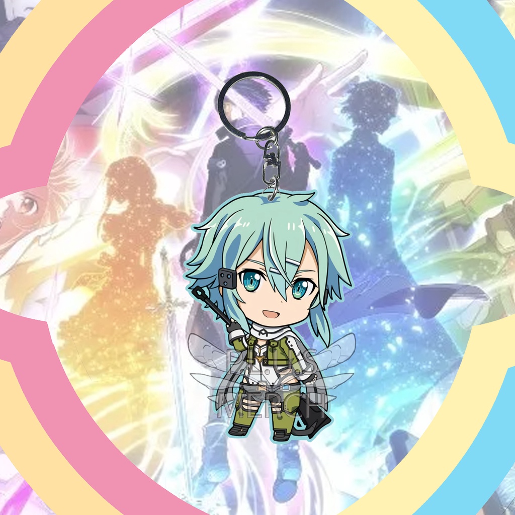 Jual Gantungan Kunci Sword Art Online Asada Shino - Sinon - Key Chain ...