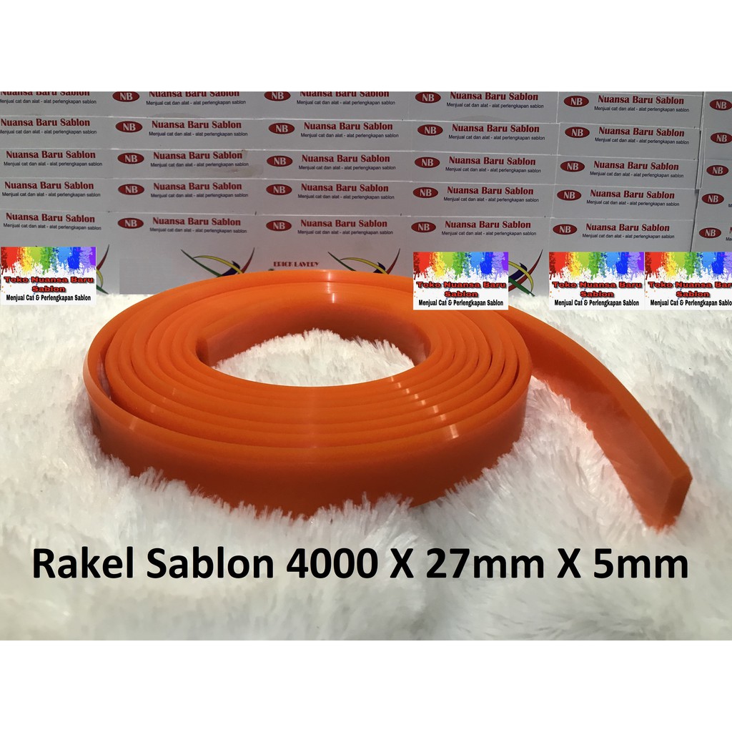 Jual Rakel Sablon (LANCIP) + FREE Gagang Kayu (SOLVENTBASE) (ORANGE ...