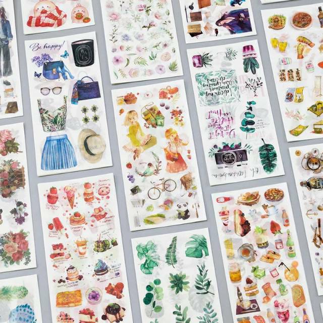 Jual [LBS] 3 lembar Sticker Set Lucu untuk Bullet Journal Diary ...